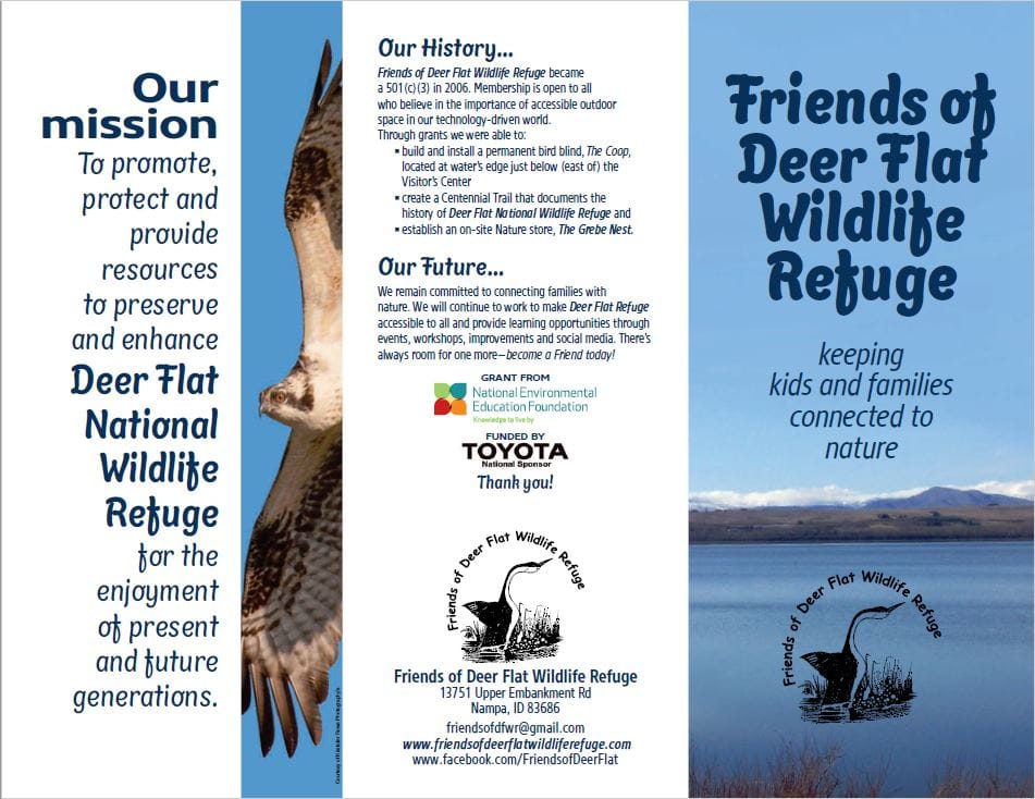 Friends of Deer Flat Brochure & Membership - Friends of Deer Flat ...